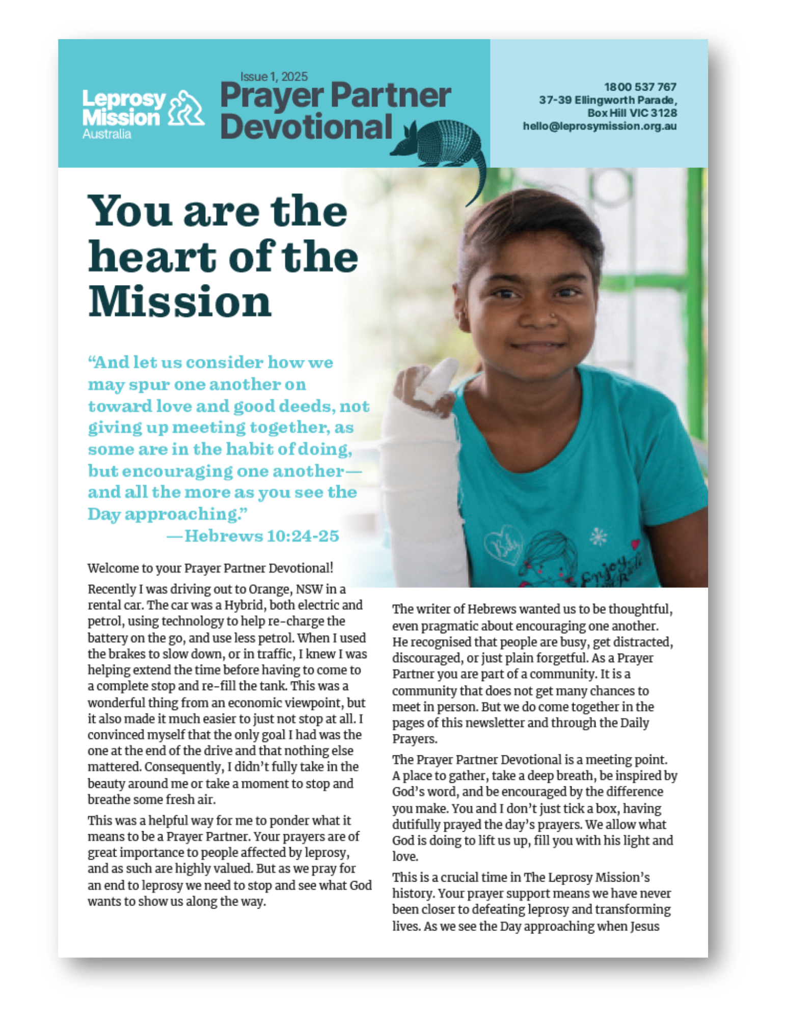 Prayer Partner Devotional - Leprosy Mission Australia